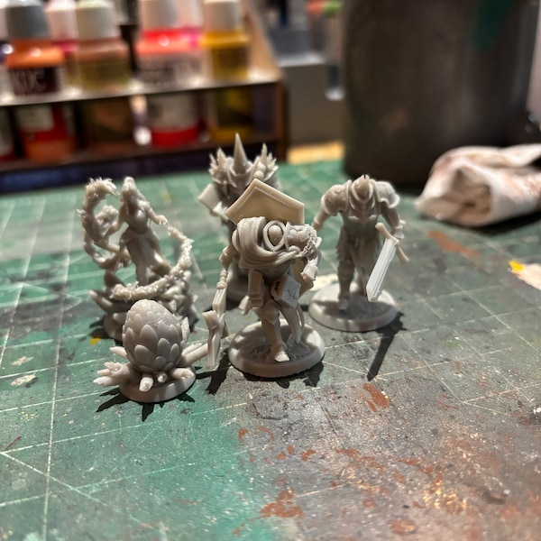 Crusaders Set Miniature Paladin Mini Dungeons and Dragons Mini RPG ...