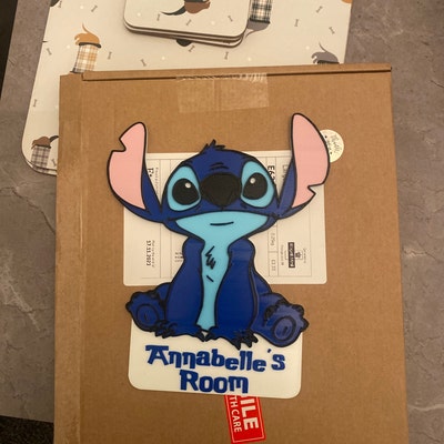Personalised Lilo & Stitch Inspired 'stitch' 3D Printed Door Sign ...