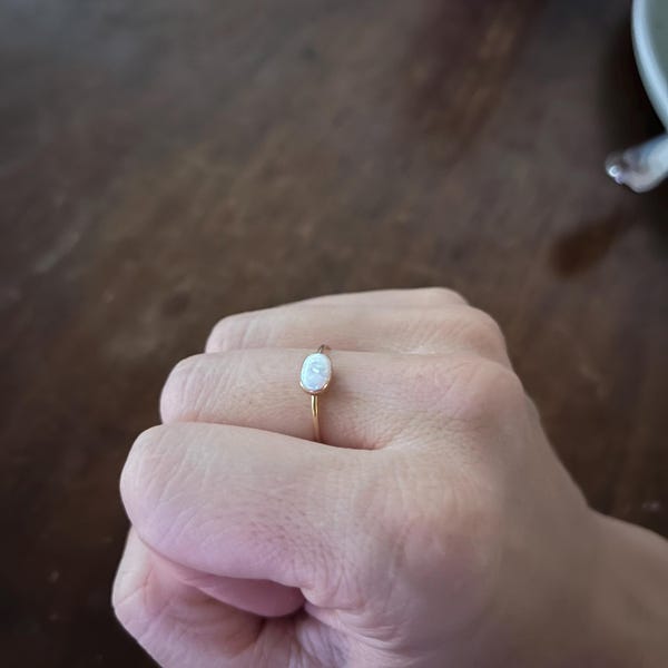 Pressed Flower Ring Cottagecore Floral Ring 14K Gold Filled Ring ...