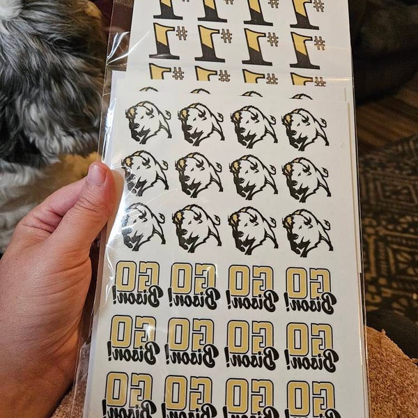 Custom School Spirit Tattoos, Temporary Tats, Your Mascot, Your Team - Etsy