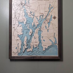 Custom Coastal 3D Wood Map, Custom Beach House Map, Choose Your Custom ...