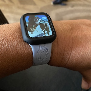 Monogram Equestrian Watch Band for Smartwatches, Personalized Horse ...