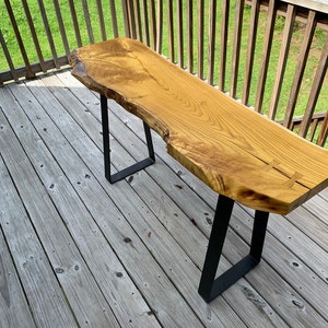 Steel End Table Legs/night Stand Legs/wide Base Trapezoid/set - Etsy