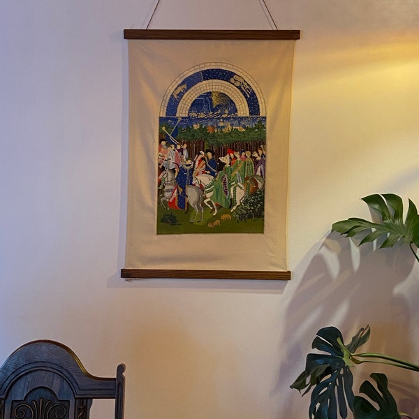 Tapestry Frame - Hanging Magnetic Wood Hanger Frames for Scarf or ...