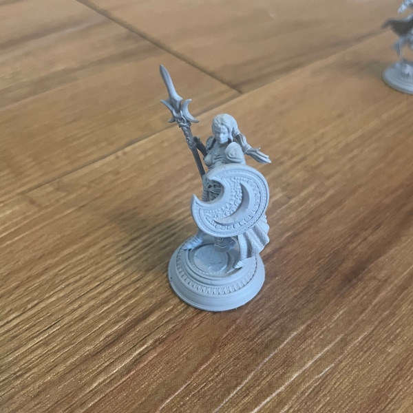 Elf Female Cleric Miniature | 28mm-75mm | Resin 3D Printed D&D ...