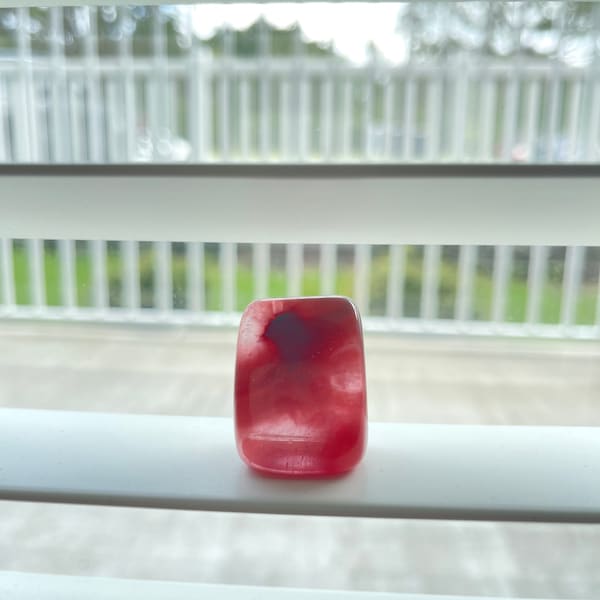 Strawberry Obsidian TUMBLED Strawberry Obsidian - Glass Stone - Heart ...