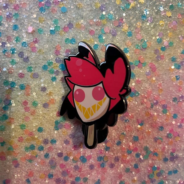 Golden Hour a Hazbin Hotel Radiohusk Enamel Pin - Etsy