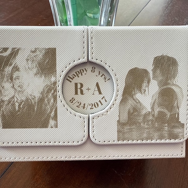 Customized Engraved White MTG 300+ Card Box, Commander Deck, TCG Box ...