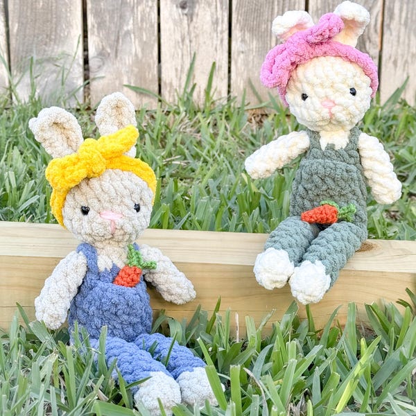 Plush Beth Bunny + Mermaid Tail Mod CROCHET PATTERN (fable Collection ...