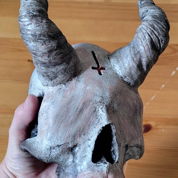 Human Skull Replica . Realistic Plaster of Paris Life Size Human Skull ...