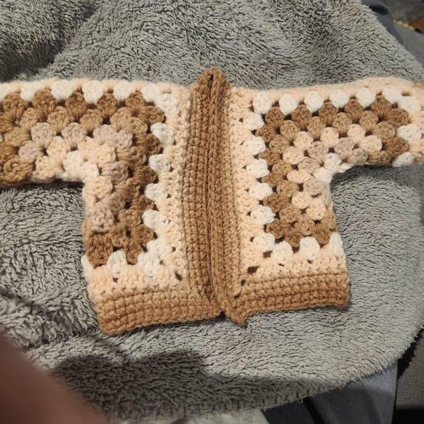 Granny Square Hexi Cardi 0 - Adult Girls Ladies Boho Hexagon Jacket ...