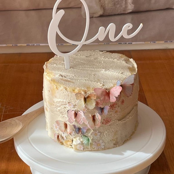 One Cake Topper ONE - Etsy