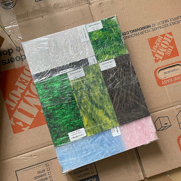 Full Set of Acrylic (PMMA) Smoky Glittering Sheets With All 9 Available ...