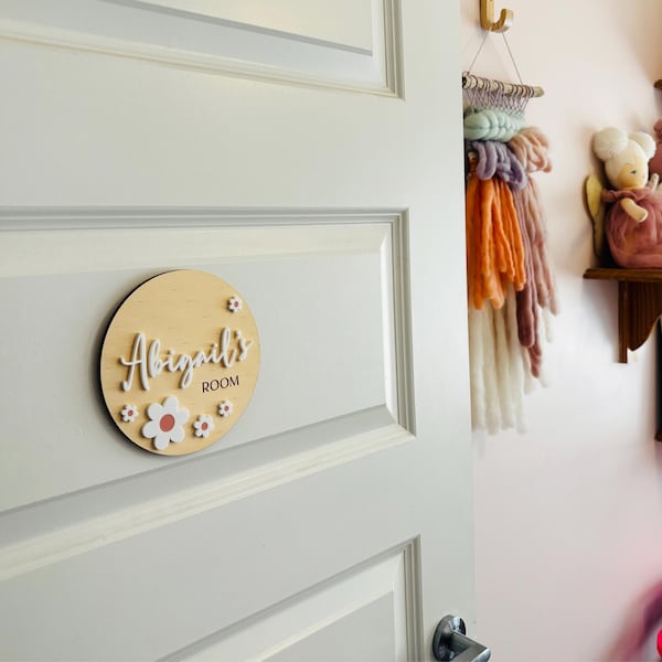Daisy Flower Shaped Mirror 45cm Large Size, Kids Room Decor ...