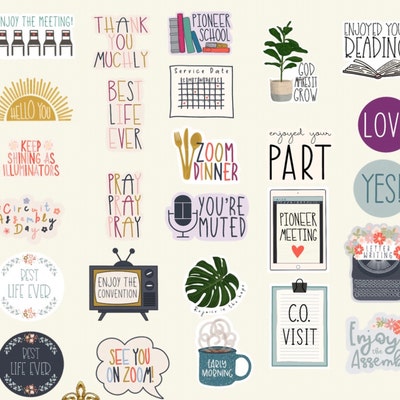 Best Life Ever Ever Digital Stickers 58 Sticker Set - Etsy