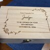 Personalized Time Capsule Keepsake Box, First Birthday Memory Container ...