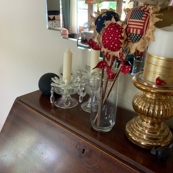 Primitive Americana Flower,americana Flowers,americana Decor,primitive ...