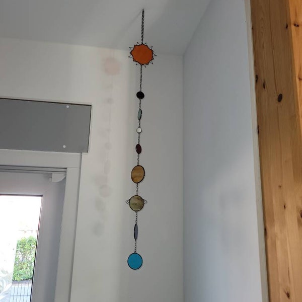 Dream Sun Catcher Planets Suncatcher Real Stained Glass Galaxy ...