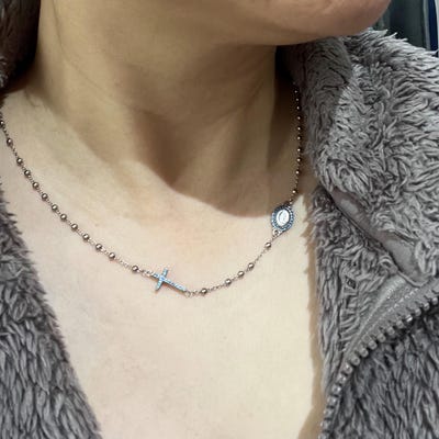 Scapular Medal, Sterling Silver Scapular Pendant, 18 K Gold Plated ...