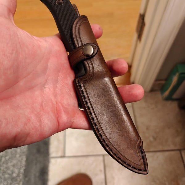 Leather Sheath for Cold Steel Recon Tanto, Handmade, Recon Tanto Sheath ...