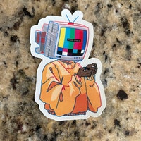 TV Head Waterproof Sticker! - Etsy