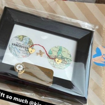 Long Distance Gift, Two Maps in One, Custom Map Gift, Maps in Frame ...