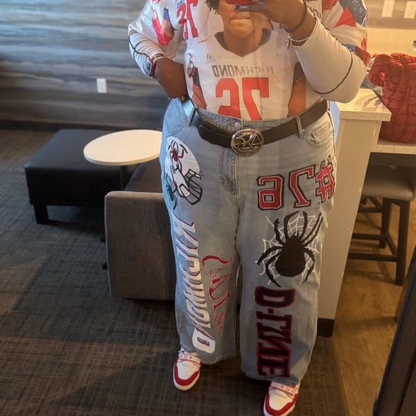 Custom Painted Jeans | Senior Jeans |graduation Jeans| Personalized ...