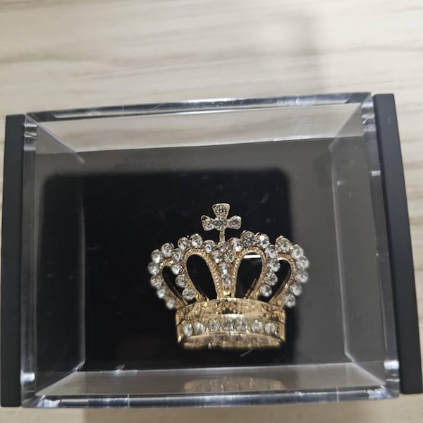 Brooch Lapel Pin - Gold Crown (formal Accessories for Weddings, Prom ...