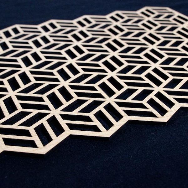 Wooden Placemats Bundle, Decorative Table Mat Laser Cut, Kitchen Decor ...