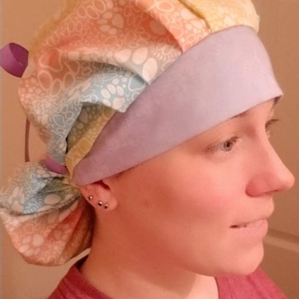 Ponytail Scrub Cap Pattern 6 Pack Sewing Pattern Bundle With High Bun ...