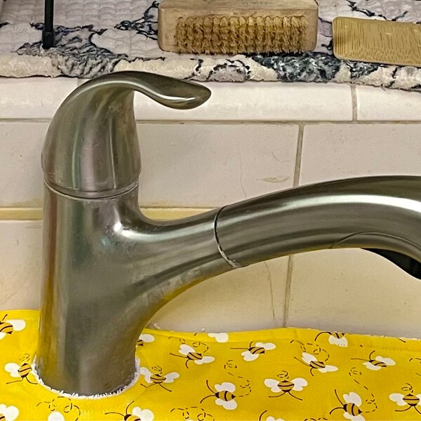 Faucet Splash Catcher / Faucet Drip Catcher / Kitchen Sink Splash ...