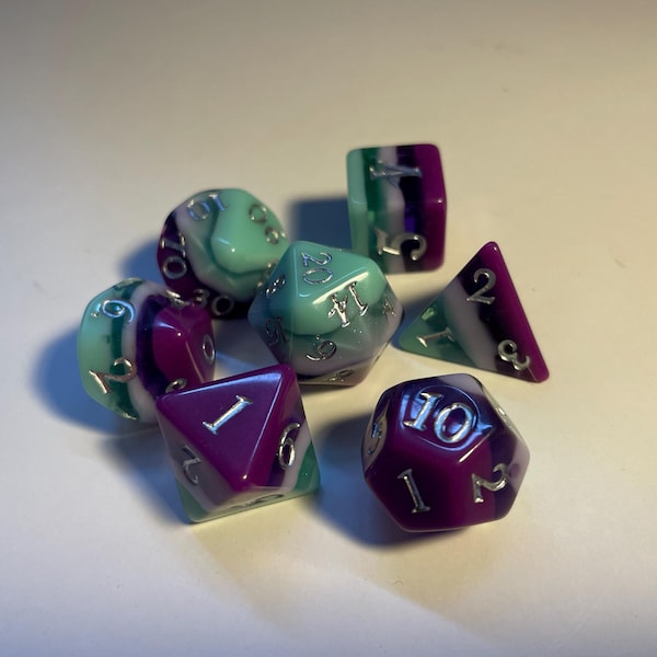 Starry Pink Multi Pocket Dice Bag. Transportable Dice Storage for TTRPG ...