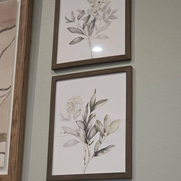 Botanical Watercolor Art Prints (set of 4): Boho Floral Wall Decor - Etsy