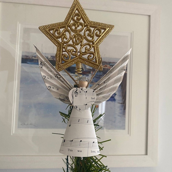 10 or More Sheet Music Angels / Paper Angel / Eco Friendly Gift / Angel ...