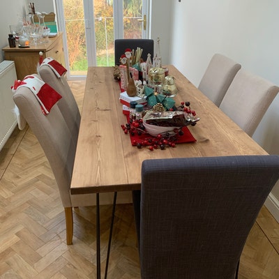 ARTEMIS Dining Table Bench Chairs Hairpin Luxury Industrial - Etsy UK