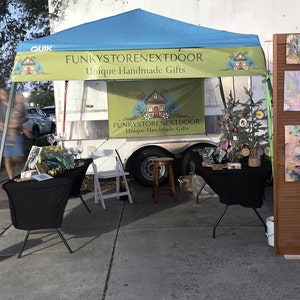 TWO Personalized Tent Banners Tent Banner Bundle Custom Tent Banner for ...