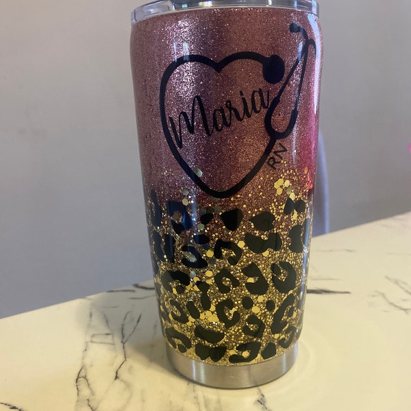 Merry Christmas Custom Glitter Tumbler Cup, Christmas Gift Tumbler ...