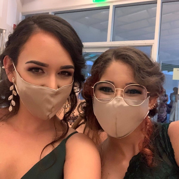 Purple Lily Silk Mask Mulberry Silk Face Mask Bridesmaid Mask Wedding ...