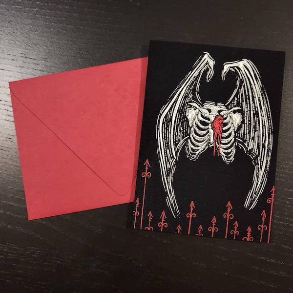 Vampire Birthday Greeting Card - Etsy