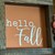 Hello Fall Farmhouse Sign Fall Tiered Tray & Home Decor Rust Orange ...