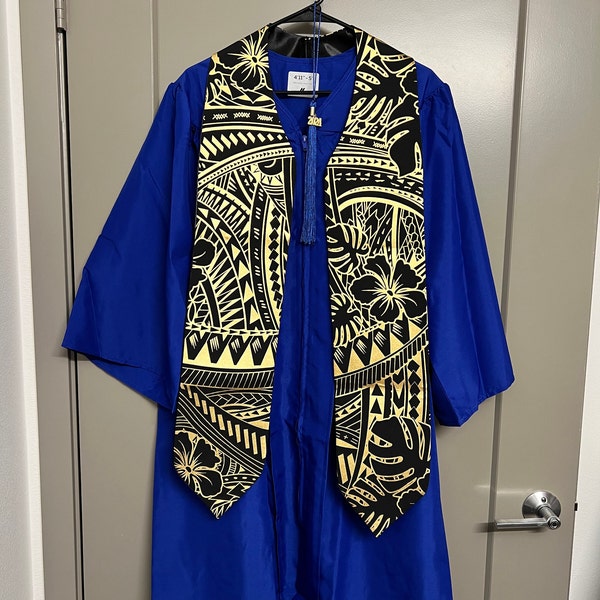 Handmade Metallic Polynesian Graduation Stole - Etsy