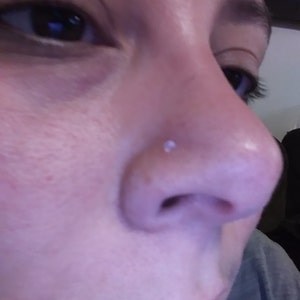 Clear Nose Ring Clear Nose Stud Clear Nose Retainer Clear Nose Bone ...