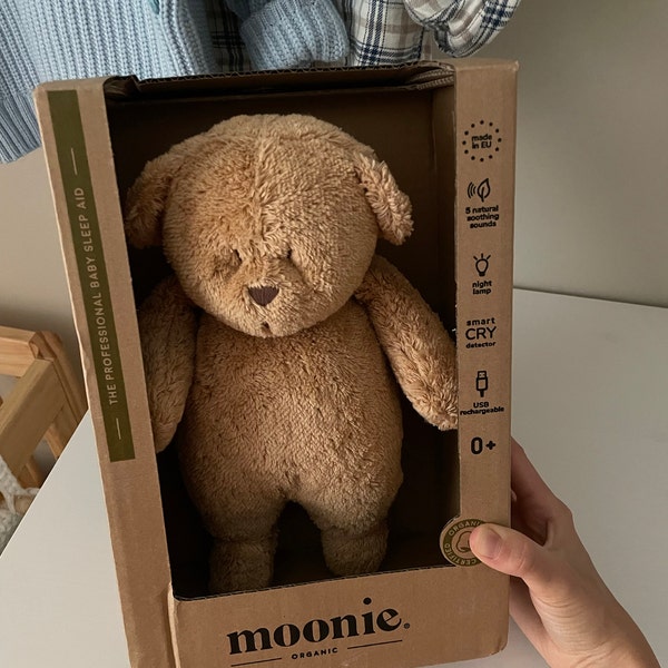 Moonie Teddy Bear, Organic Humming Bear Bedtime Bear Brown Teddy Bear ...