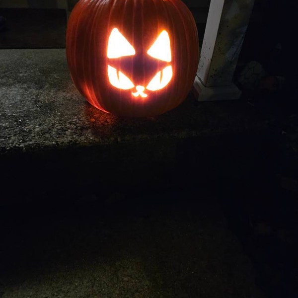 Check Engine Light Pumpkin Carving Stencil || Funny Design for Car ...