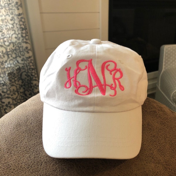 Monogram Toddler Hat, Personalized Baseball Cap for Children, Birthday ...