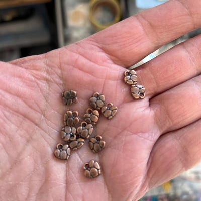 50 Pcs Anitque Copper Round Brush Beads 8mm - Etsy