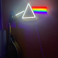 Music Neon Sign- LED Pink Floyd Neon Light，pink Floyd Fecor for Living ...