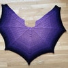 Batwing Crochet Dragon Wing Shawl PATTERN PDF | Lace Weight Shawl ...