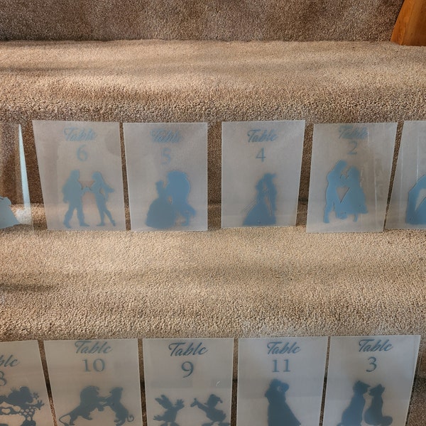 Editable Movie Couples Table Numbers Template - 4x6 & 5x7 Signs for ...