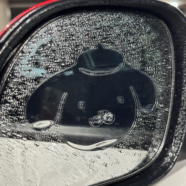 Love Heart Mirror Peeker | 2pcs | Kawaii | Mirror Sticker | Anti Rain ...